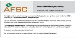 JOB BOARD | La Crete & Area Chamber of Commerce